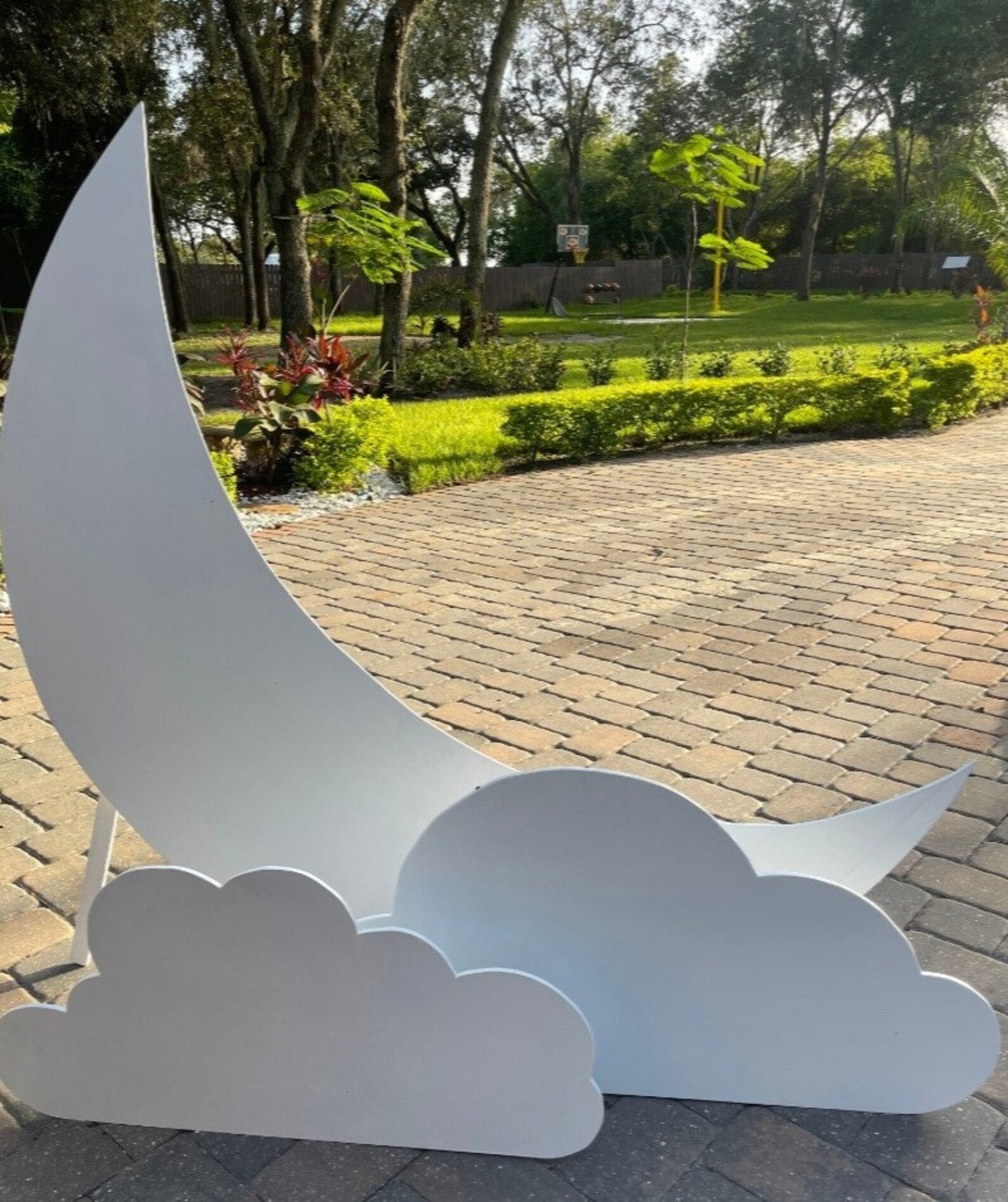 8ft Moon and Clouds Digital Template for Building Backdrops for Party ...
