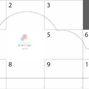 5ft Moon and Clouds Digital Template for Building Backdrops for Party ...