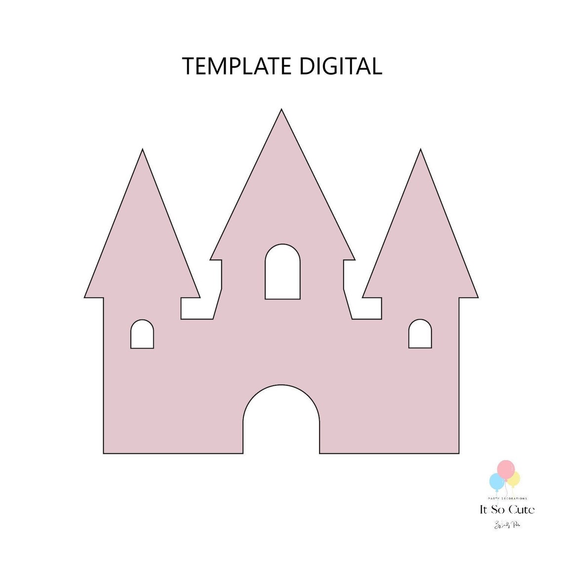 8 Feet CASTLE TEMPLATE to Build Backdrops for Party - Etsy