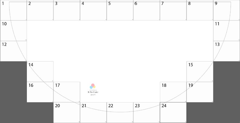 5ft 6ft 7ft and 8ft Moon and Clouds Digital Template for - Etsy