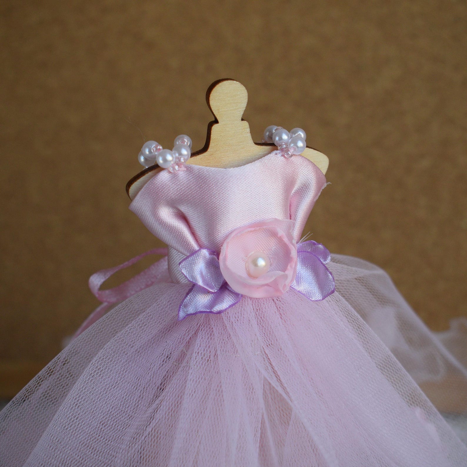 Miniature Dress Dollhouse 1:12 Scale. Beatiful Handmade Gown Mini Doll ...