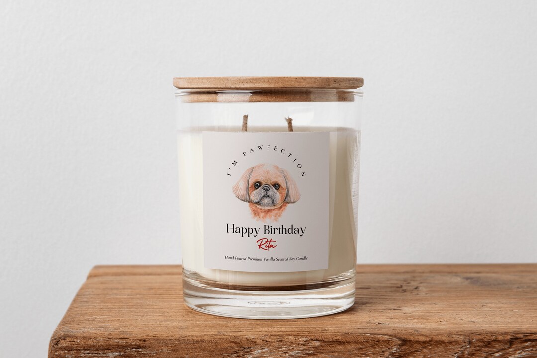 Custom Pet Candle - Custom Personalized Shih Tzu Candle - Customizable ...