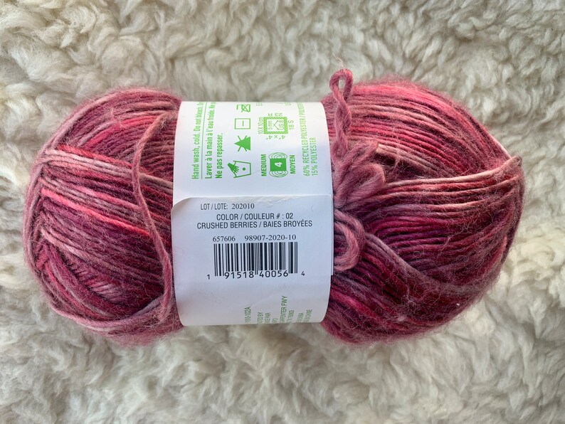 Loops & Threads Eco-calm Stripes Yarn Recycled Polyester/acrylic/wool ...