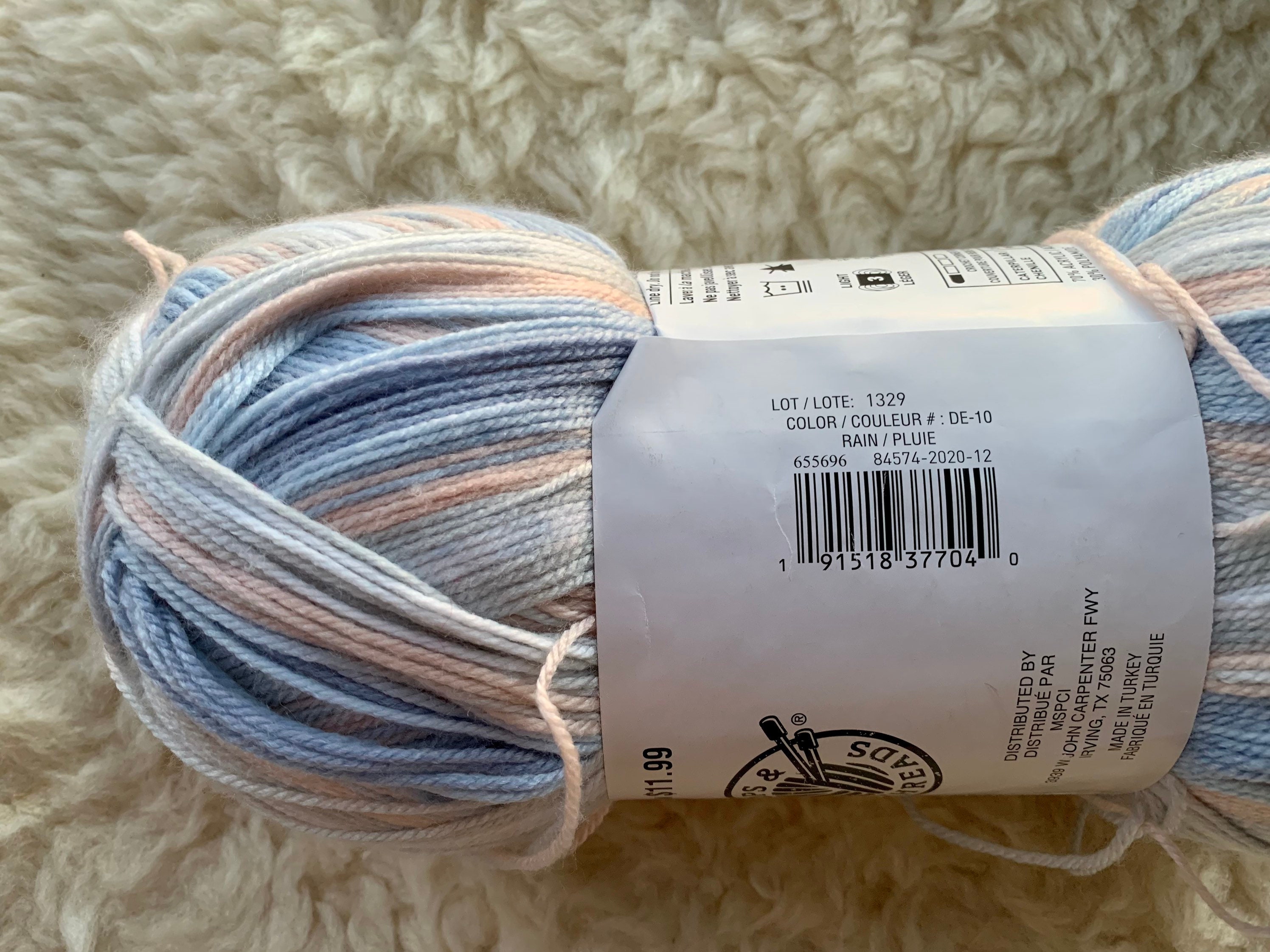 Loops & Threads Baby Delight Yarn 557 Yds 7 Oz Acrylic/polyamide ...