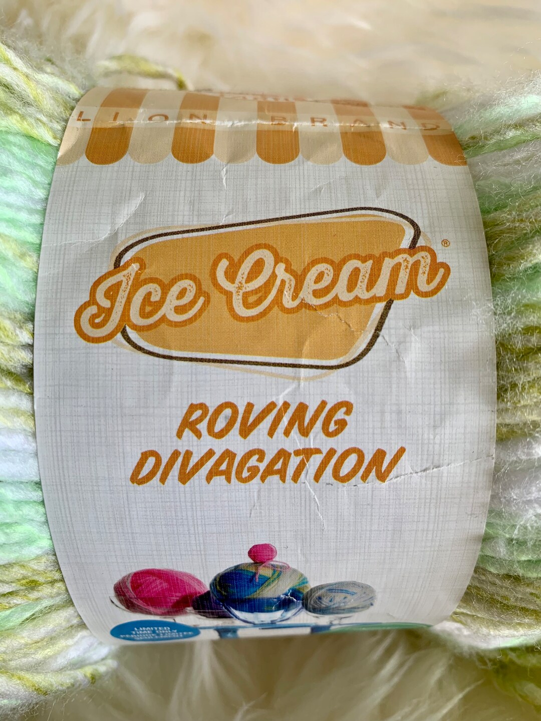 Lion Brand Ice Cream Roving Yarn: Medium Weight Acrylic, 437 Yds - Etsy