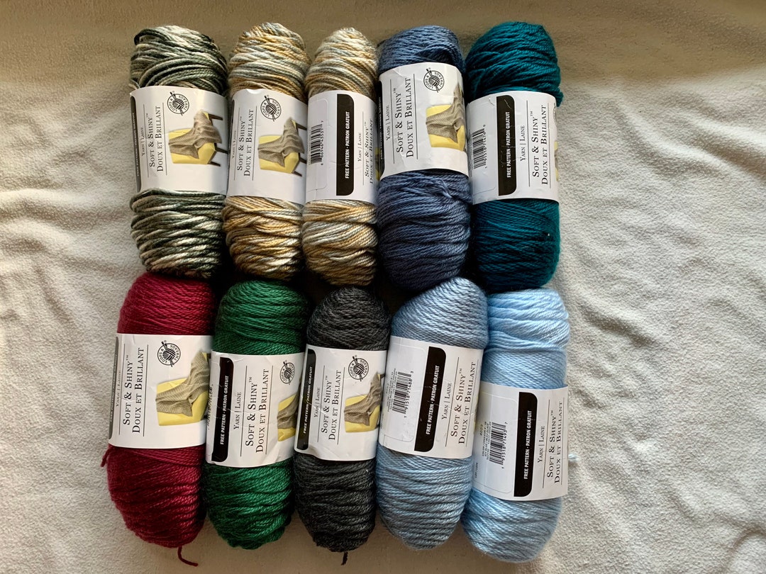 Loops & Threads Soft and Shiny Yarn Acrylic Medium 4 - Etsy