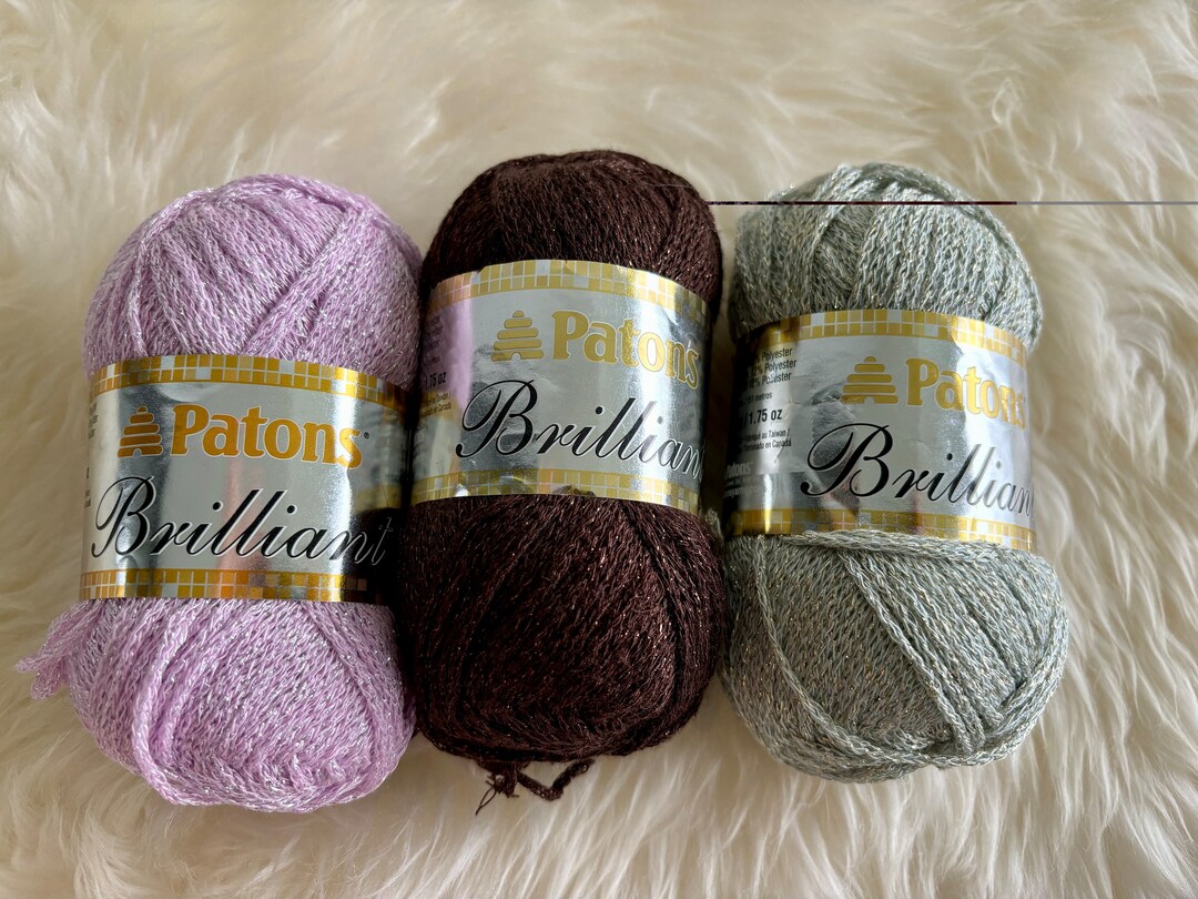Patons Brilliant Yarn Bundle: Metallic Sport Weight, Vintage ...