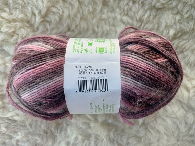 Loops & Threads Eco-calm Stripes Yarn | Recycled | Polyester/acrylic ...