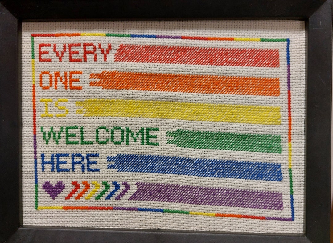 Everyone is Welcome Cross Stitch Pattern - Etsy