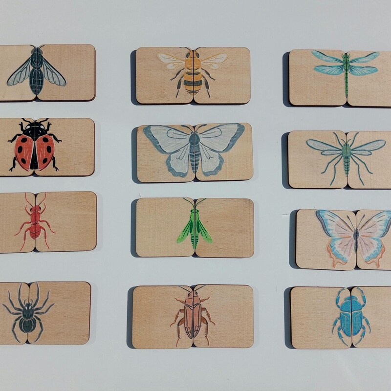 Wooden Bug Puzzles - Etsy