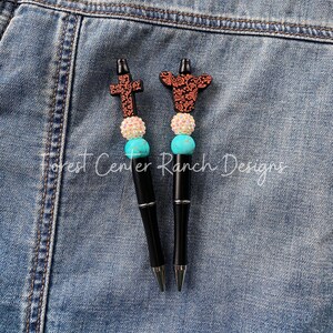 Faith & Cattle Beaded Pens- Western Pens, Cross Pens, Western Office ...