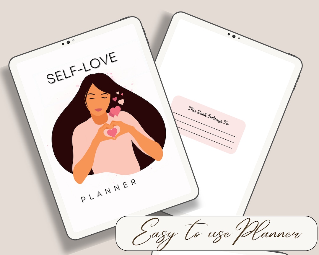 Self-love Workbook, Self-care Planner, Mental Health Journal, Personal ...