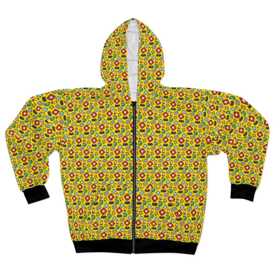 Signature Gold FPS Gaming Zipped Jacket Colorful Design Unisex Zip ...