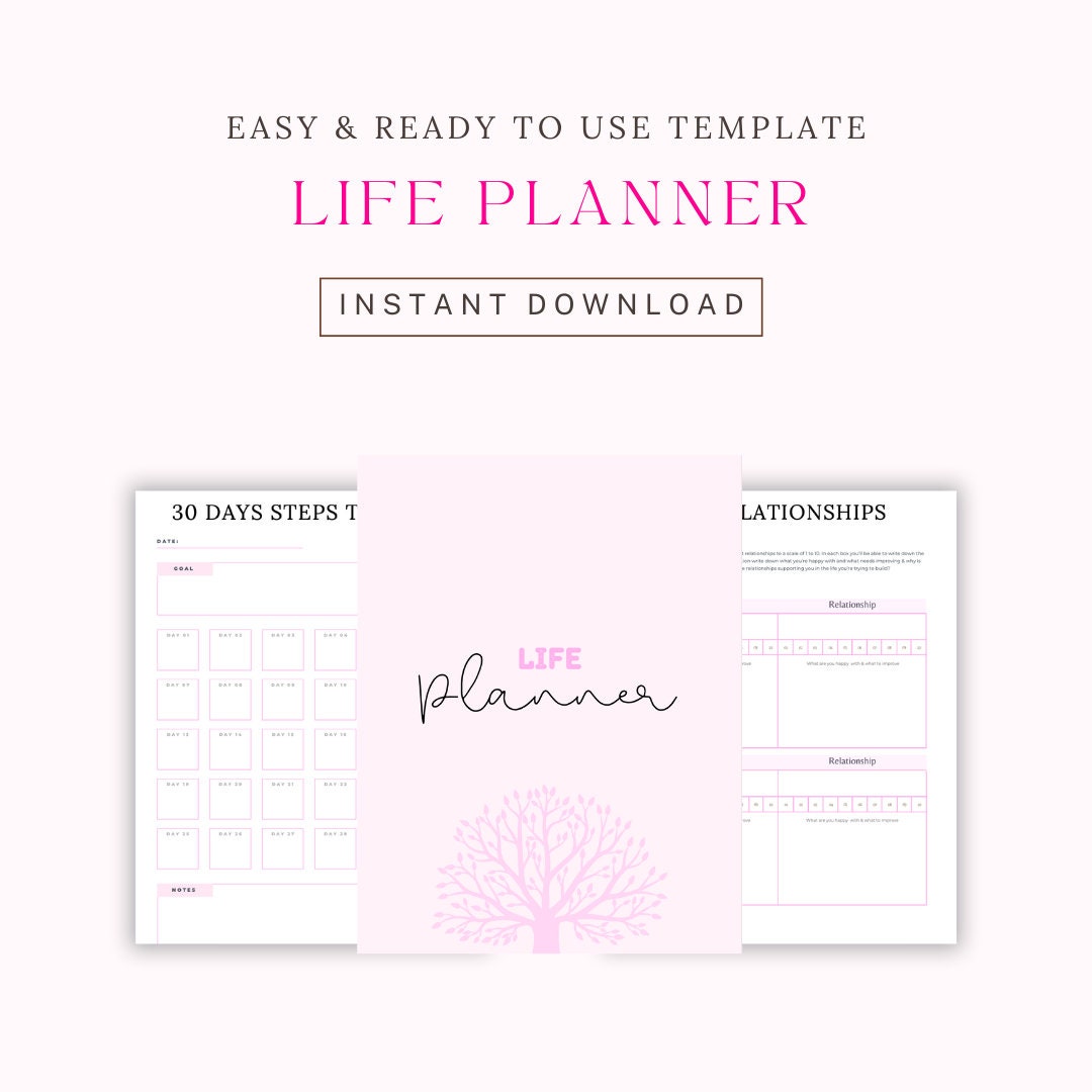 Life Planner Organize, Achieve, and Thrive With a Comprehensive Digital ...
