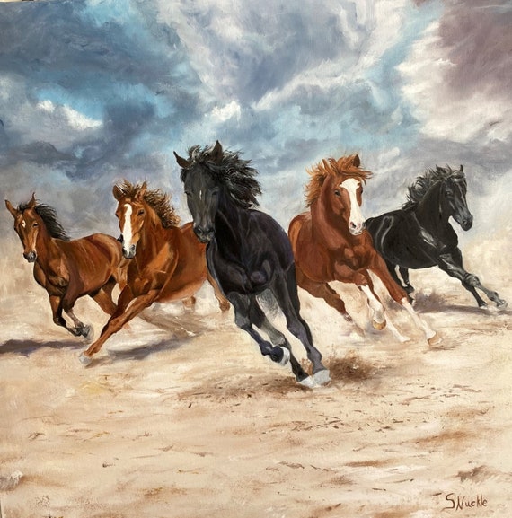 Caballos Corriendo En Manada