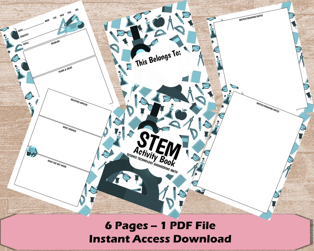 Stem Activity Journal | Science Technology Engineering Math | STEM ...