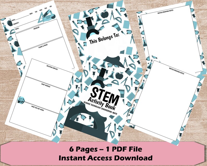 Stem Activity Journal | Science Technology Engineering Math | STEM ...