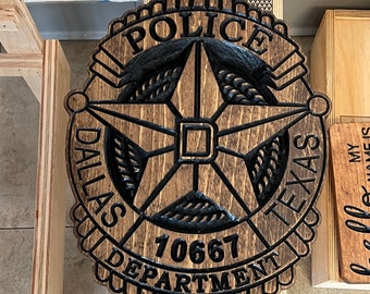 Dallas Police Badge - Etsy