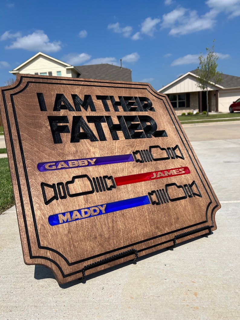 I Am Their Father Fathers Day Gift Personalized Plaques - Etsy