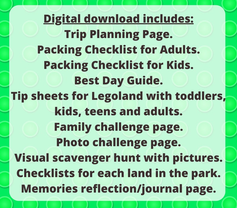 Legoland New York Planning Guide and Activities - Etsy
