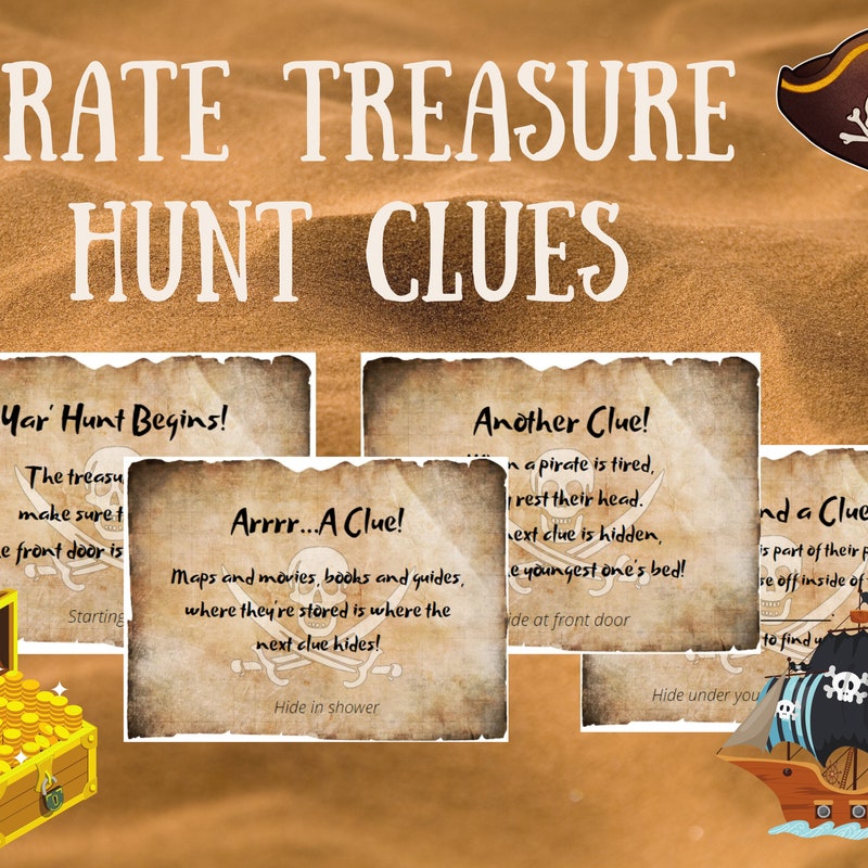 Pirate Treasure Hunt - Etsy
