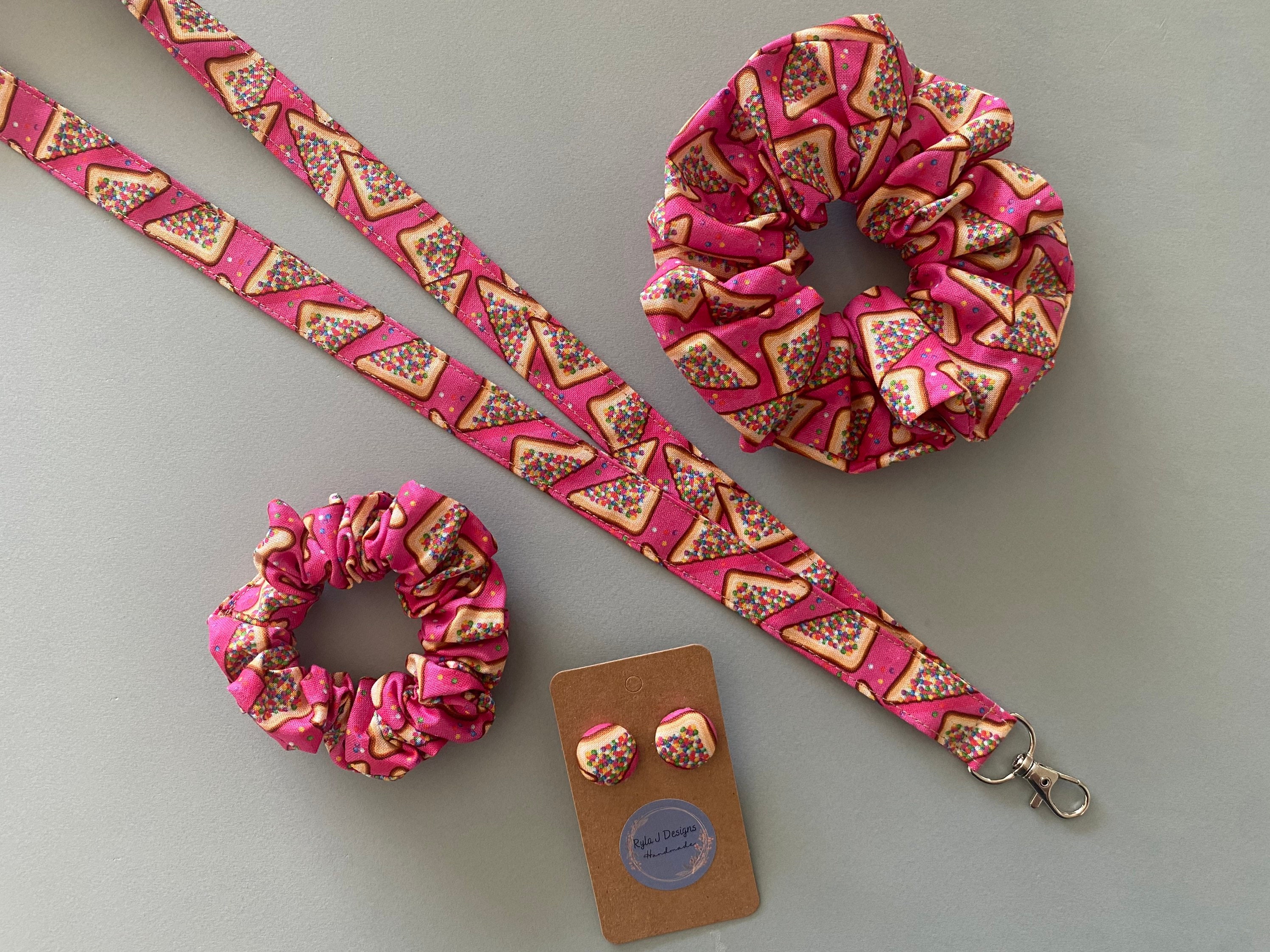 Fairy Bread Matching Scrunchie Earring and Lanyard Set. - Etsy Australia