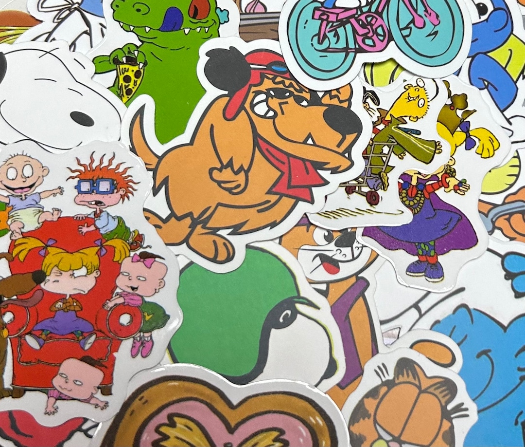 Nostalgia Stickers | Old School Cartoon Stickers - Etsy