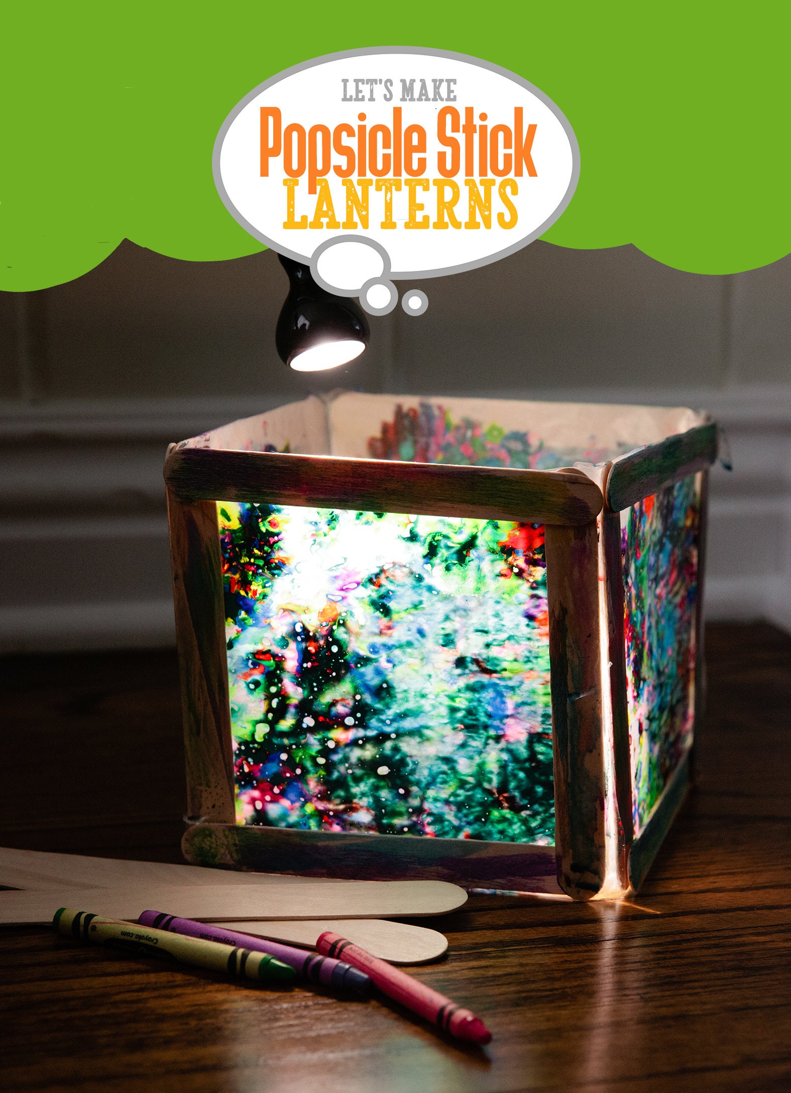 Popsicle Stick Light Kid Craft - Etsy