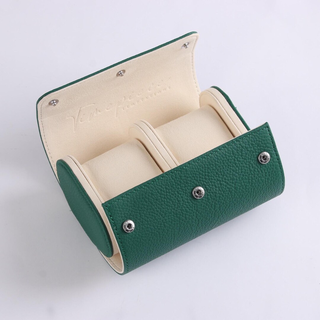 Handmade Genuine Leather Watch Roll: Travel Storage for 2 Watches - Etsy