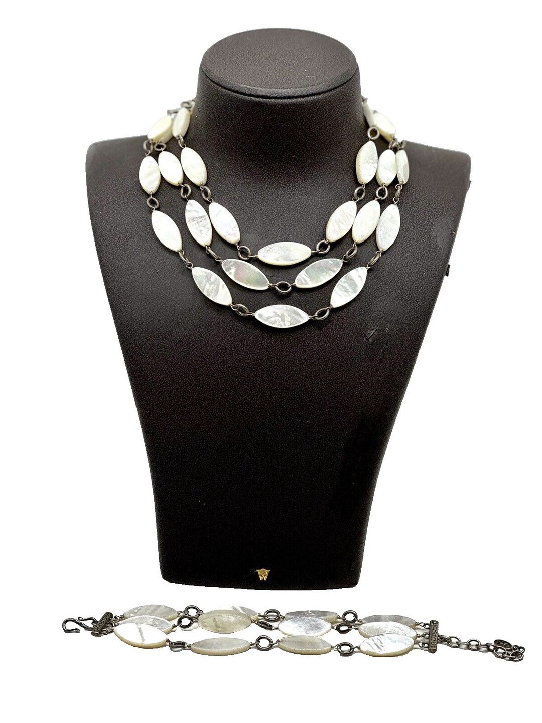 CLAUDIA AGUDELO EXEX Sterling Iridescent Mother of Pearl Bracelet ...