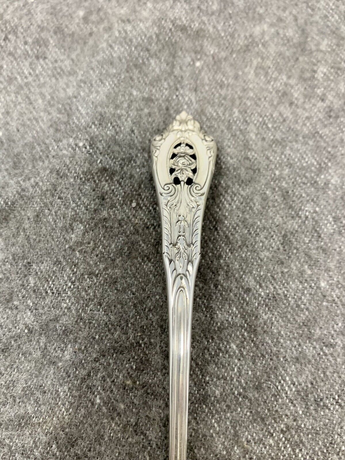 Rose Point by Wallace Sterling Silver Mustard Ladle 5 - Etsy