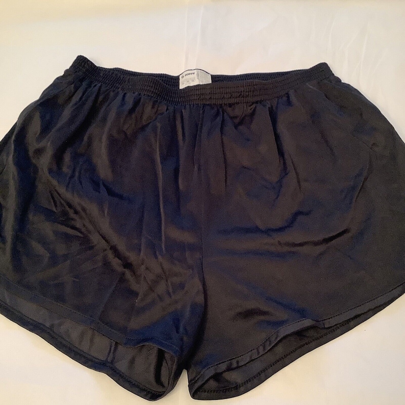 Black Nylon Ranger Silkies Running Track Shorts by Soffe Men's XL - Etsy
