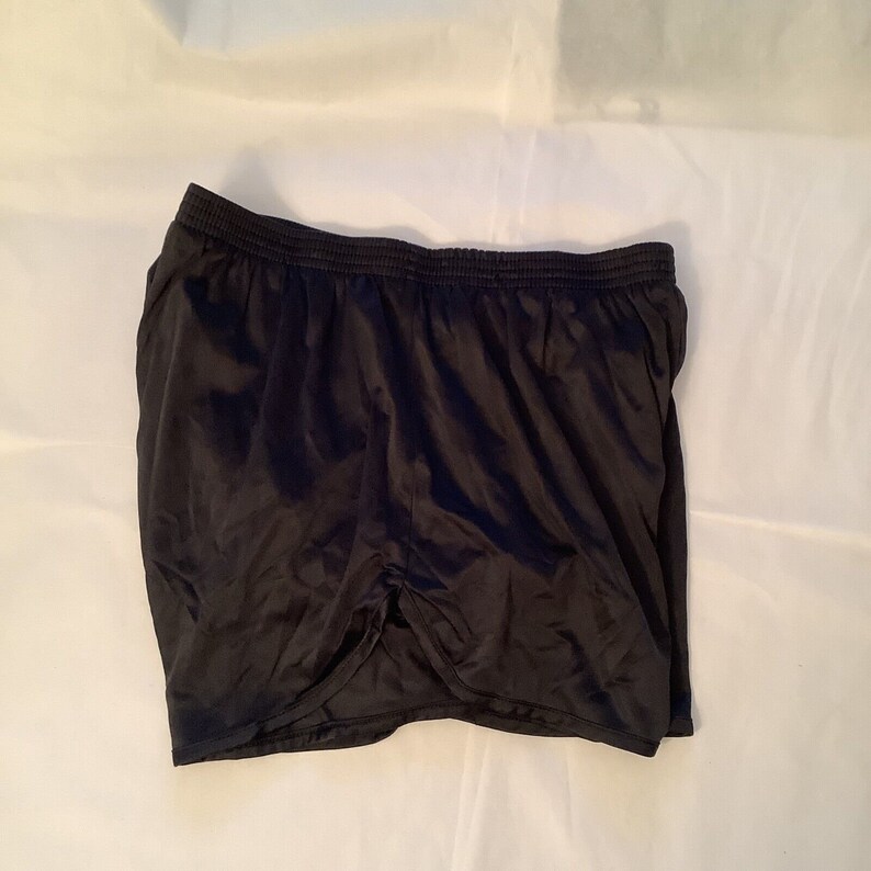 Black Nylon Ranger Silkies Running Track Shorts by Soffe Men's XL - Etsy