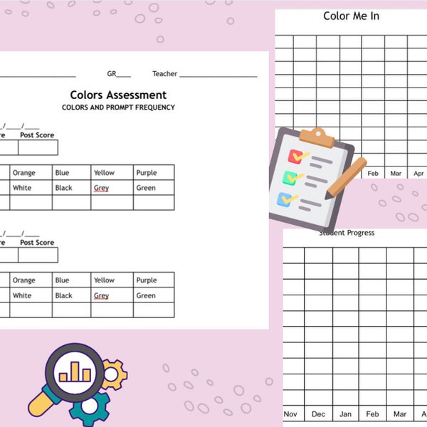 Preschool Assessment - Etsy