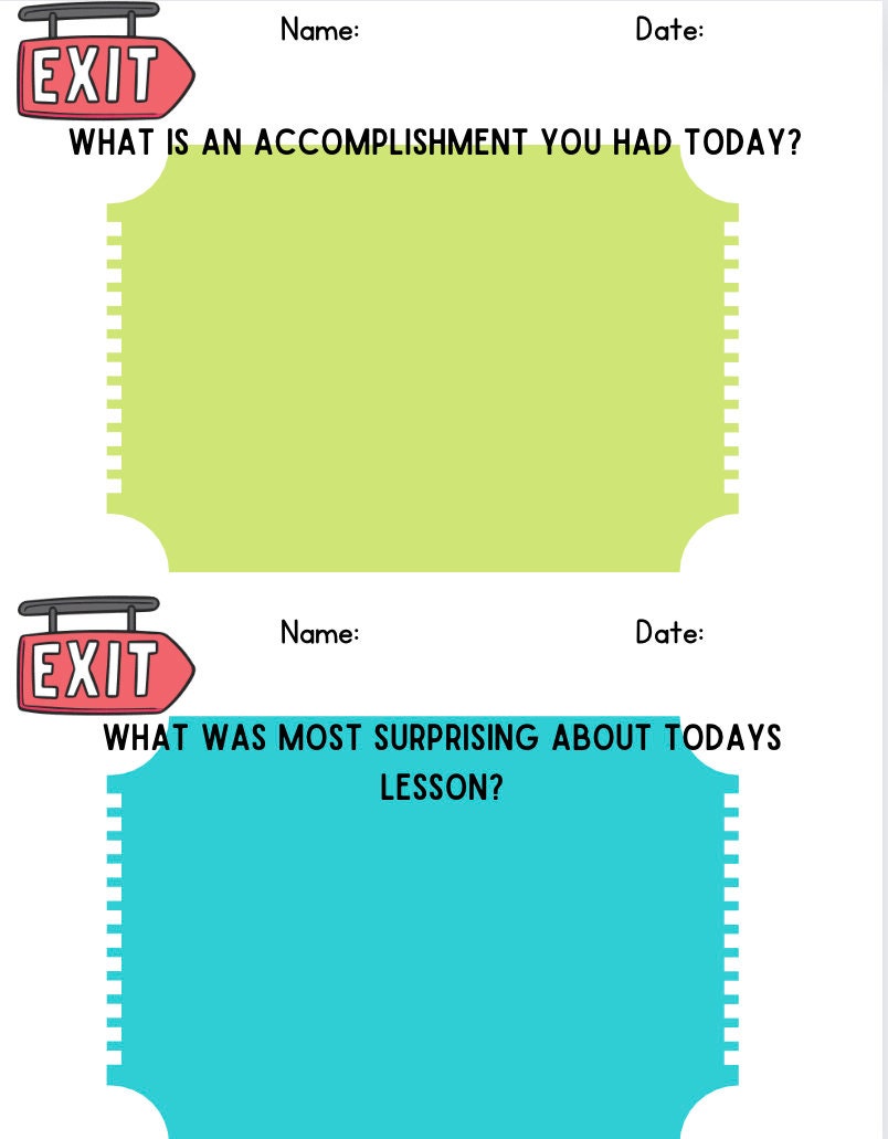 Teacher | Educator Exit Ticket Bundle | Printables - Etsy