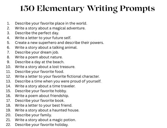 Educational Writing Prompts