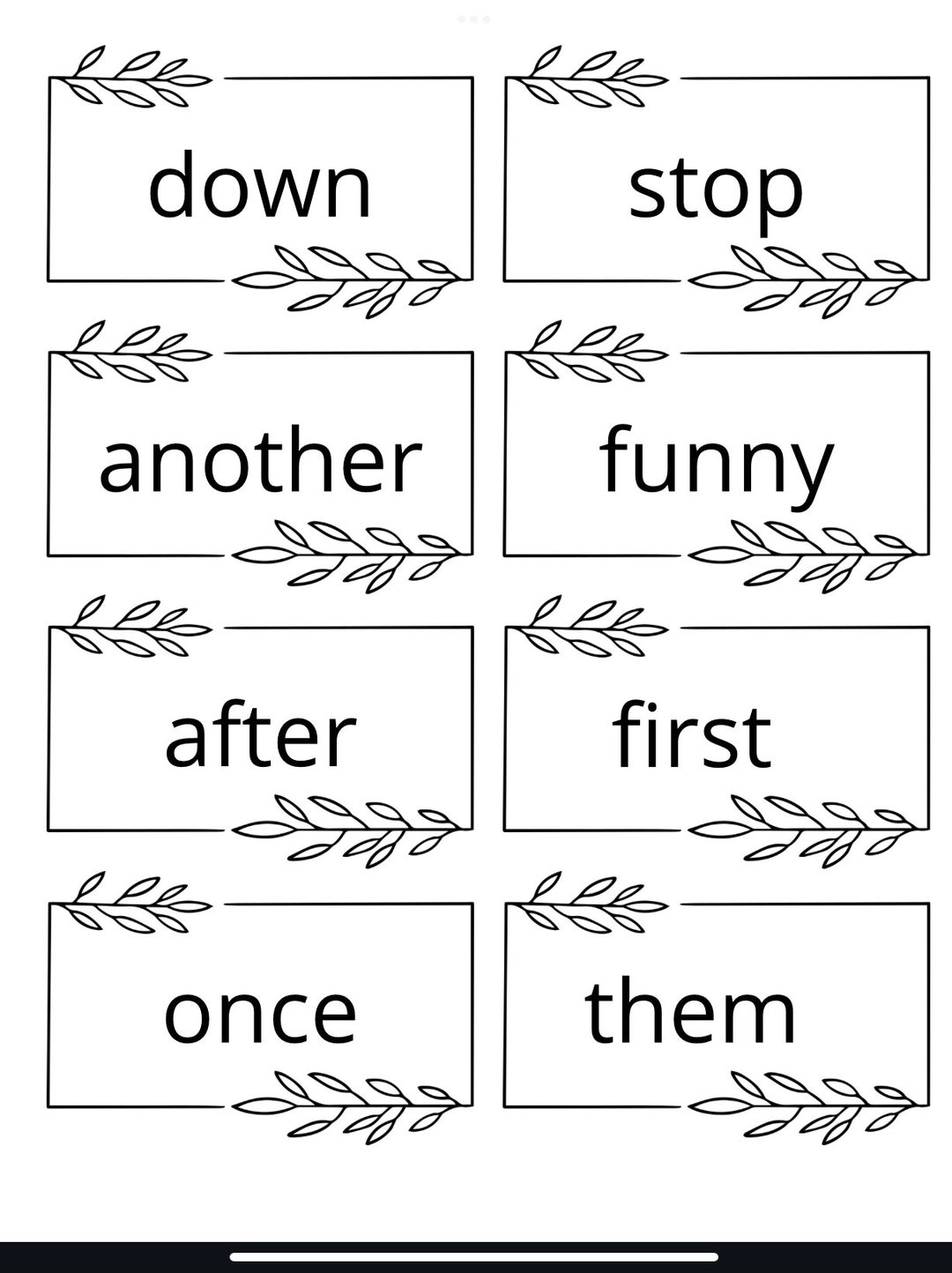 PRINTABLE | 100+SIGHT WORDS - Etsy