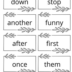 PRINTABLE | 100+SIGHT WORDS - Etsy