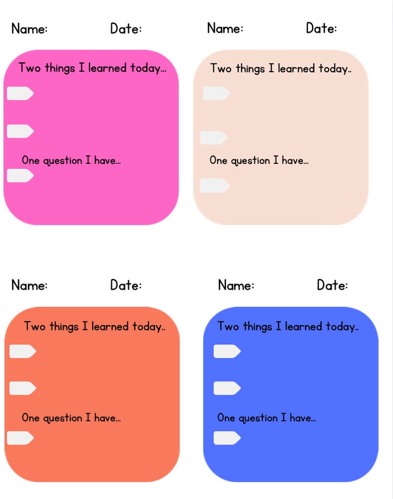 Teacher | Educator Exit Ticket Bundle | Printables - Etsy