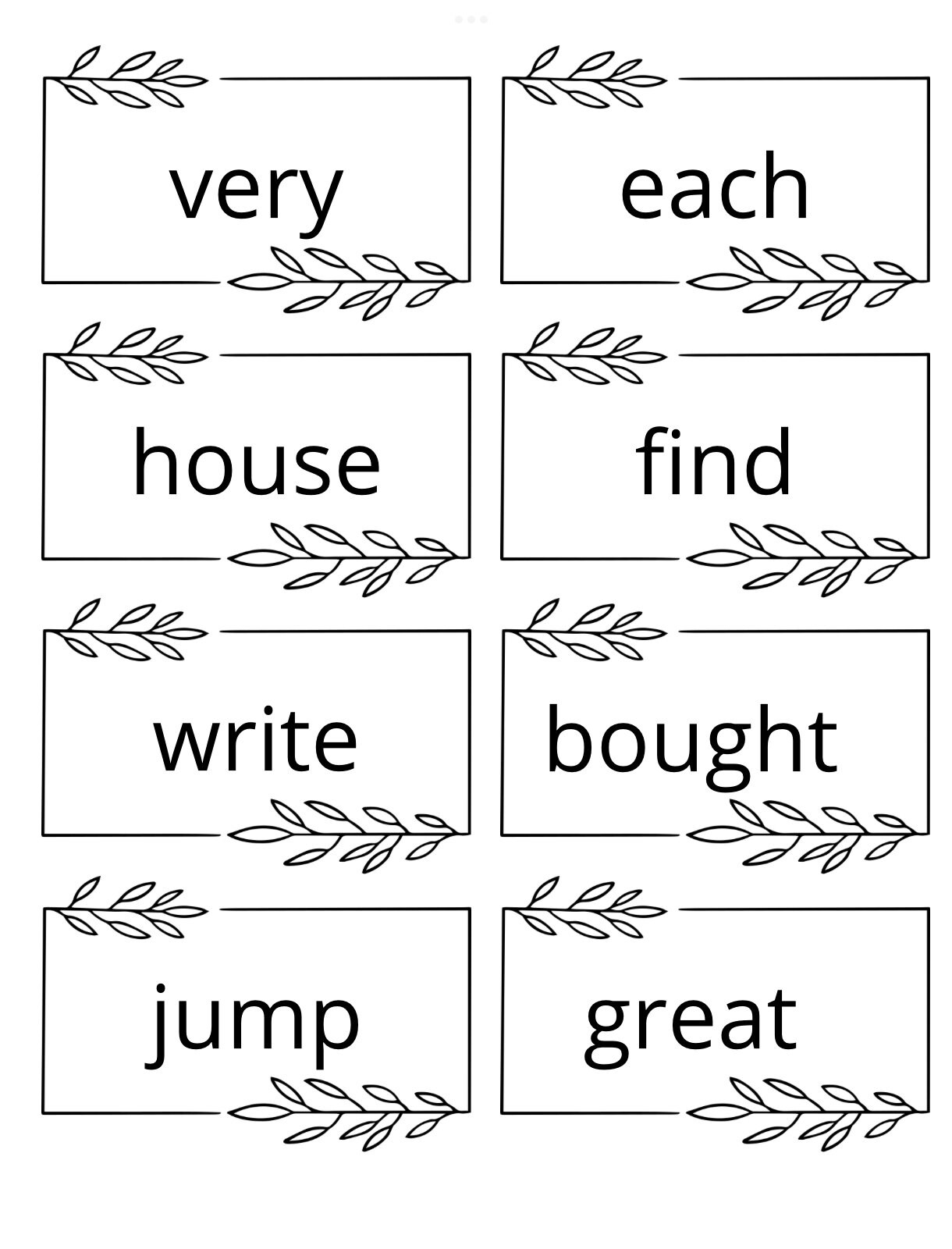 PRINTABLE | 100+SIGHT WORDS - Etsy
