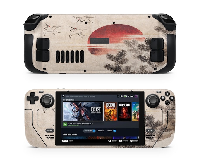 PS1 Inspired Steam Deck Skin, Classic Retro Gaming Grey Steamdeck Decal ...