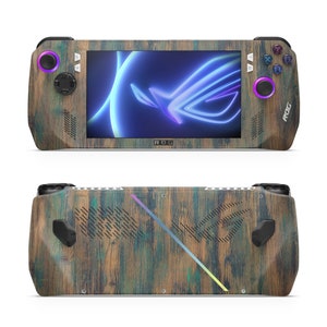 Wooden Shapes Asus Rog Ally Skin, Custom Vinyl Sticker Asus Rog Ally ...