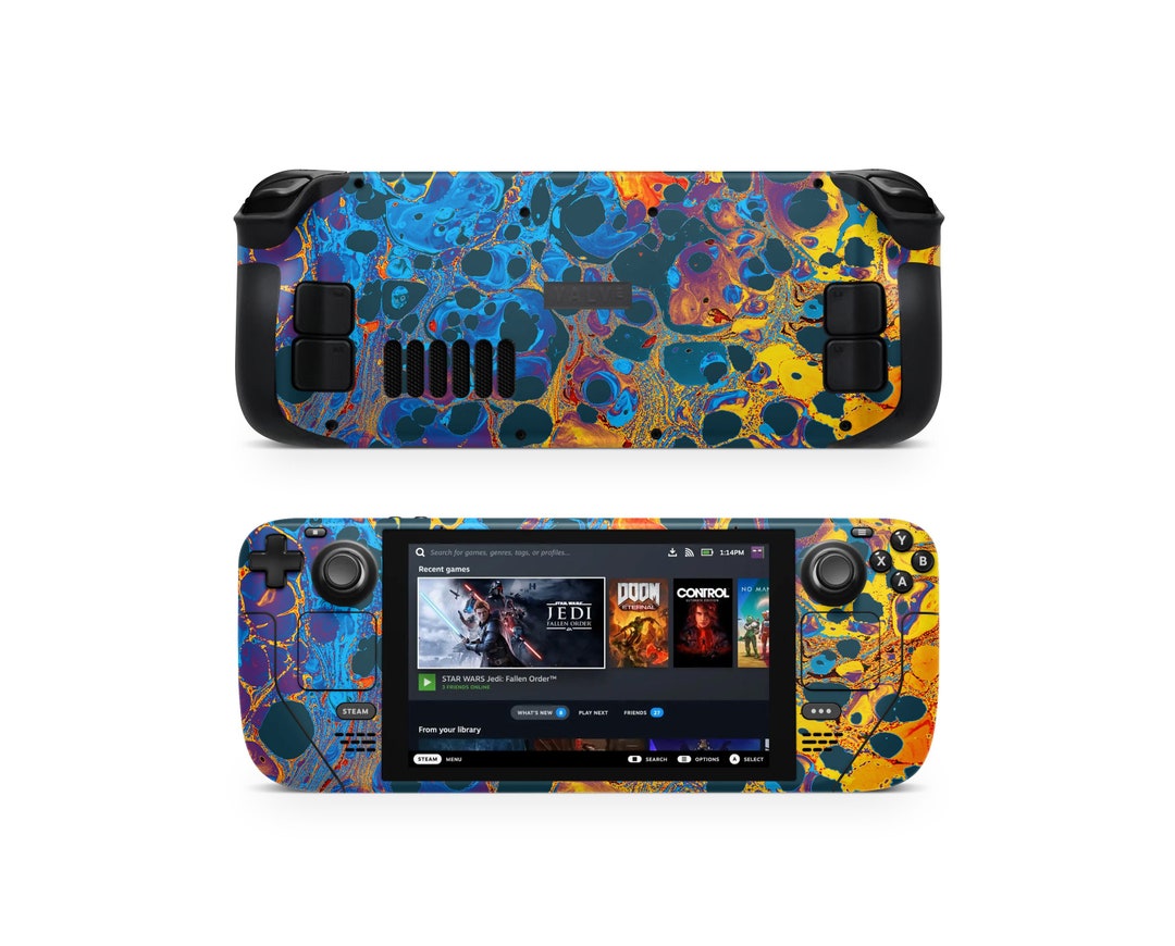 Marble Steam Deck Skin, Protective Steam Deck Console Decal Wrap ...