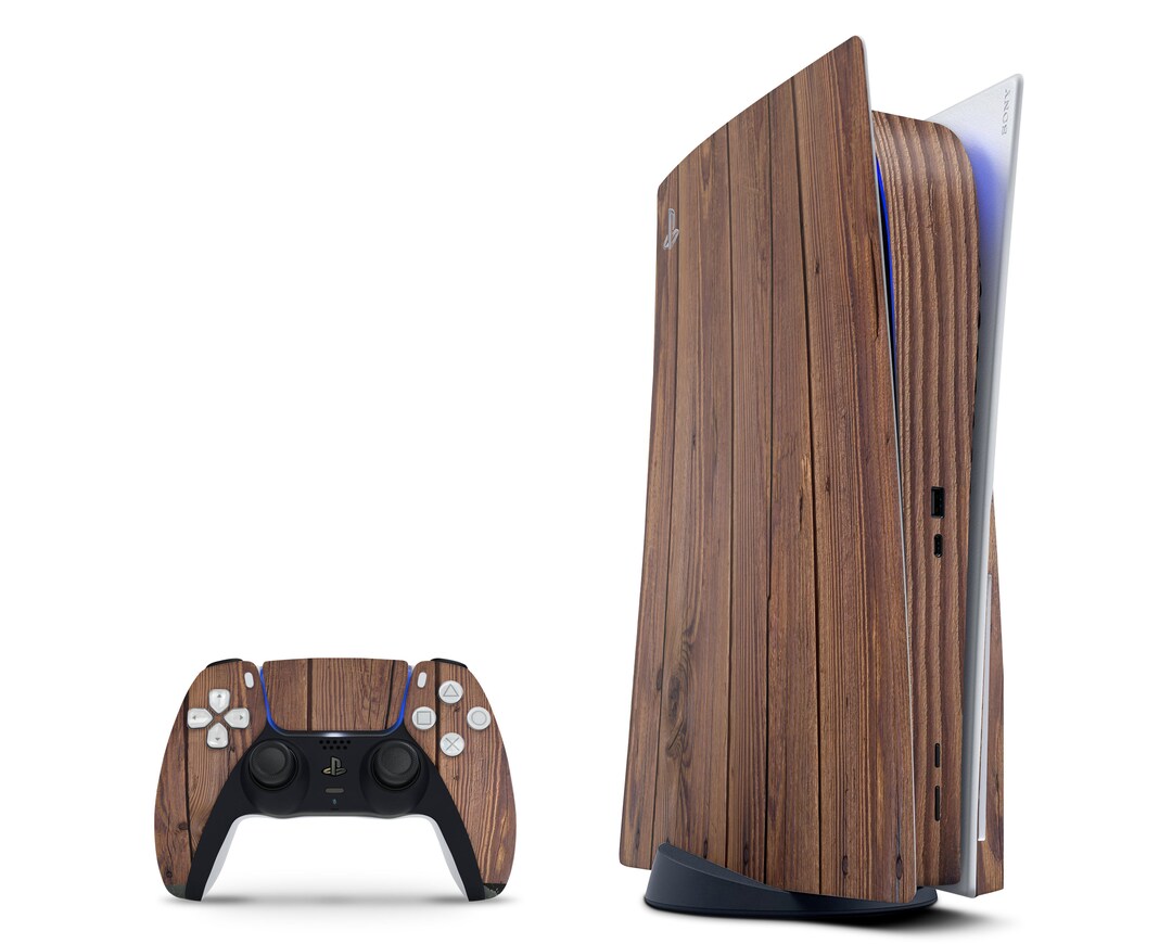 Wooden PS5 Skin - Wooden Skin Decal for PS5 Playstation 5 Console and ...