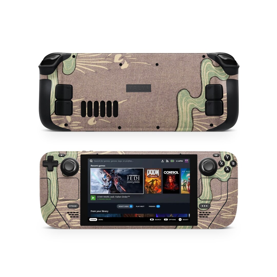 Vintage Design Steam Deck Skin, Protective Steam Deck Console Decal ...