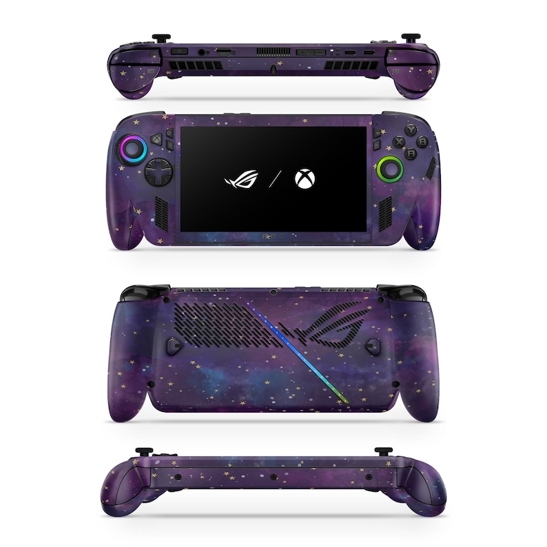Purple Space Wrap for Rog Xbox Ally | Galaxy Theme Full Body Matte ...