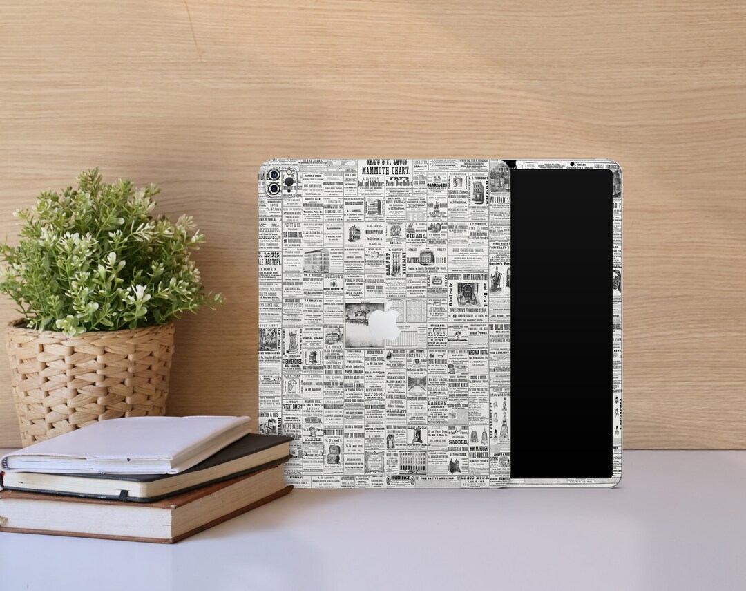 Newspaper Design iPad Skin, Custom iPad Decal Wrap - Etsy