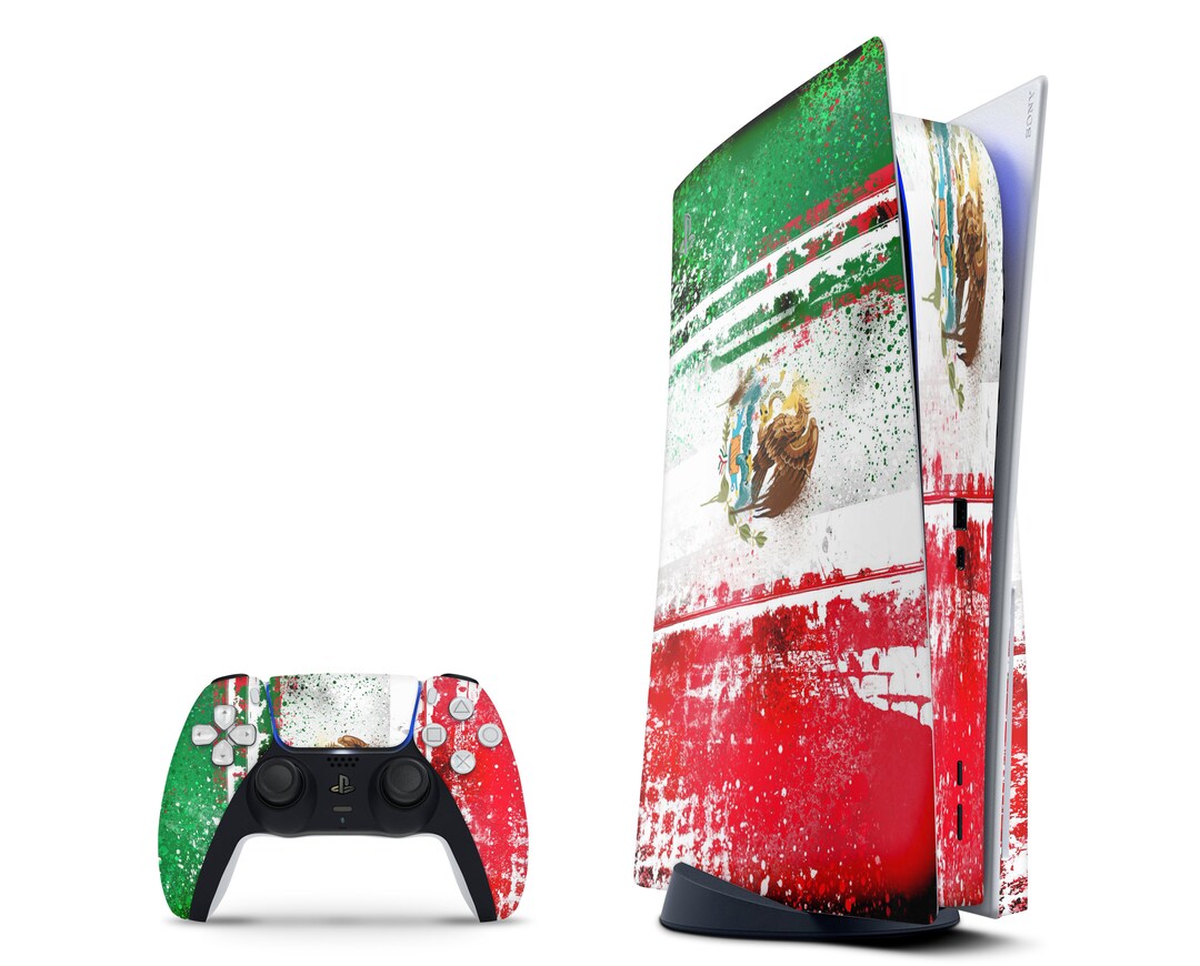 Mexican Flag PS5 Skin - Mexican Flag Skin Decal for PS5 Playstation 5 ...