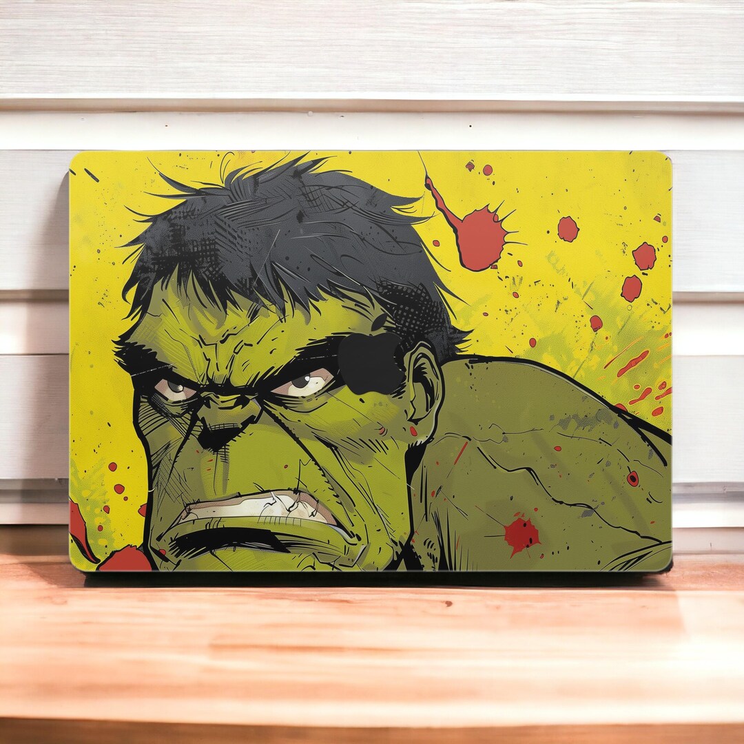 Hulk MacBook Skin – Comic Line Art Vinyl Decal - Etsy