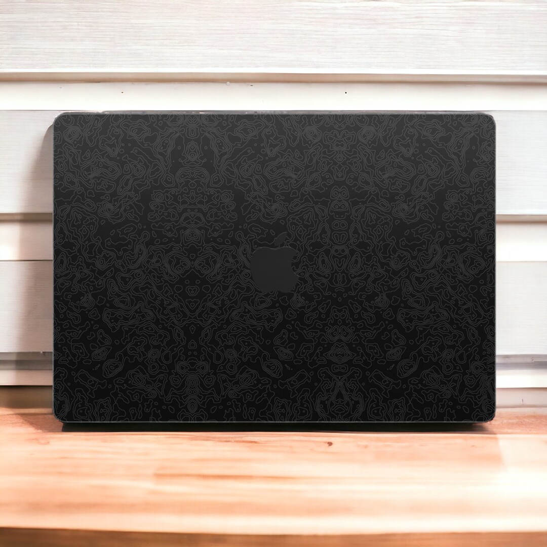 Luxury Black MacBook Skin - Quality MacBook Pro Skin Vinyl Wrap - Full ...